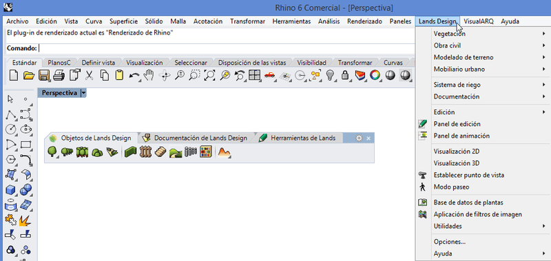 Menú desplegable | RhinoLands Help